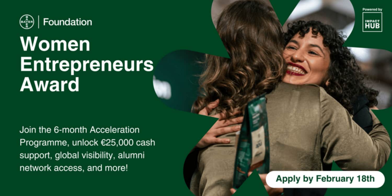 Women Entrepreneurs Award 2025: Applications now open! | Bayer Foundation